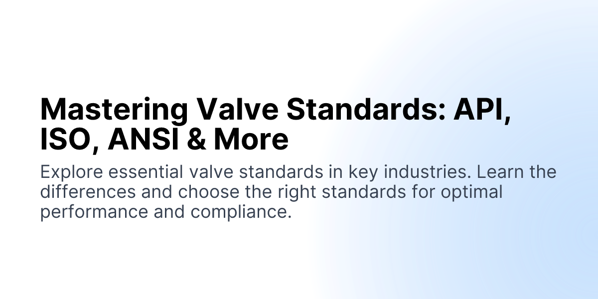 Mastering Valve Standards | SNBV FLOW