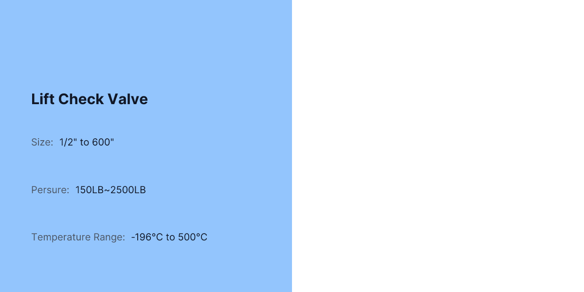 Lift Check Valve | SNBV FLOW